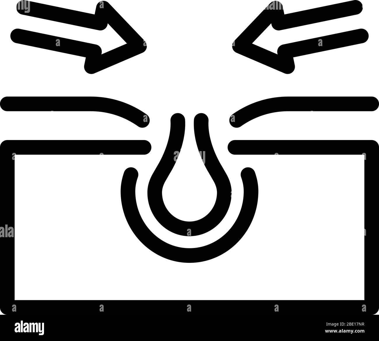 Hair transplant icon outline Cut Out Stock Images & Pictures - Alamy