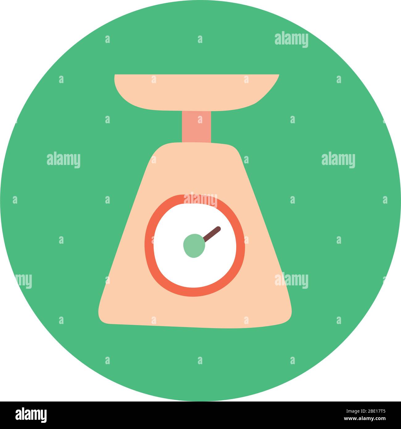 kitchen scale balance utensil hand draw style Stock Vector Image & Art ...