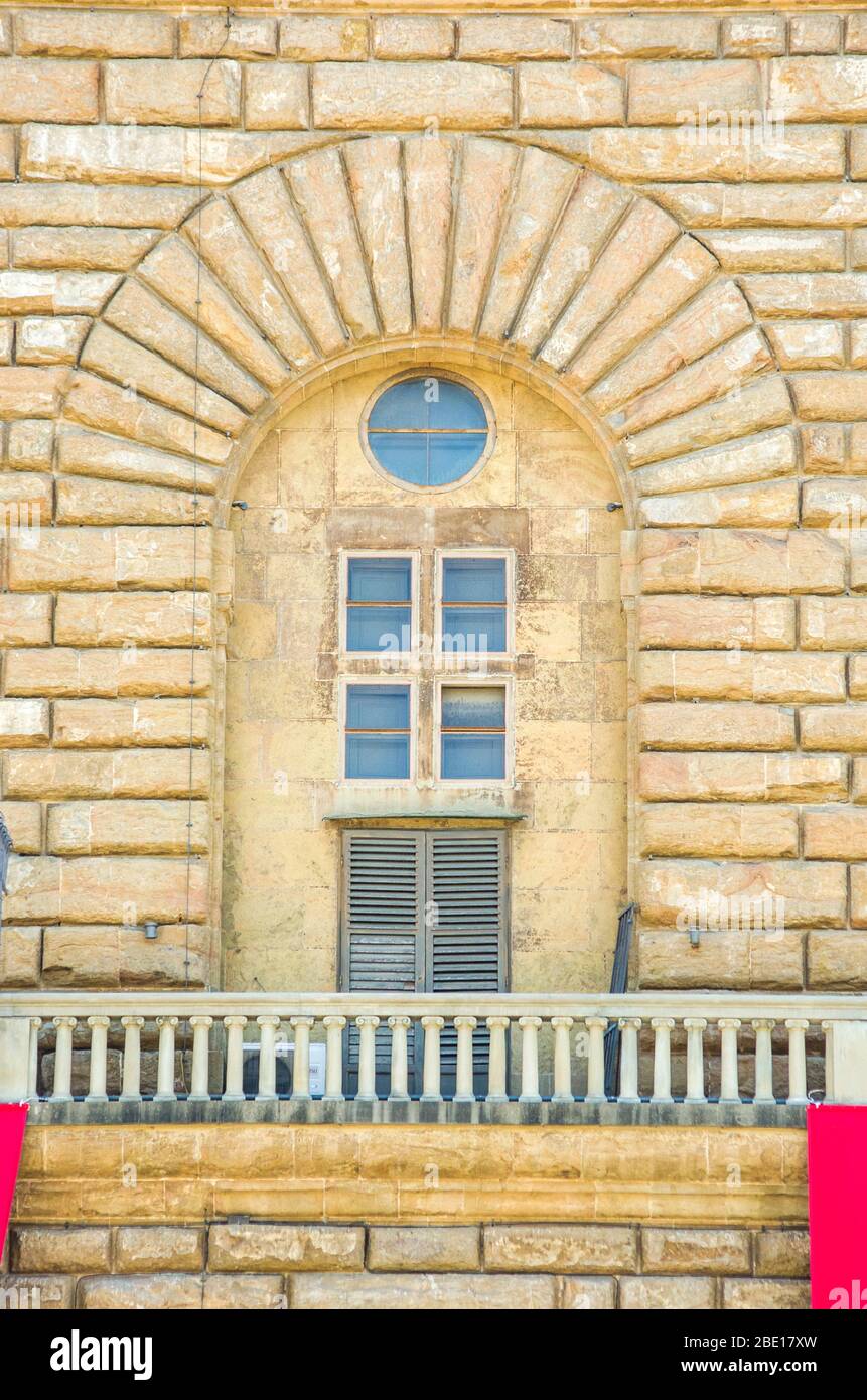 beautiful window of historic building important for the history, art ...