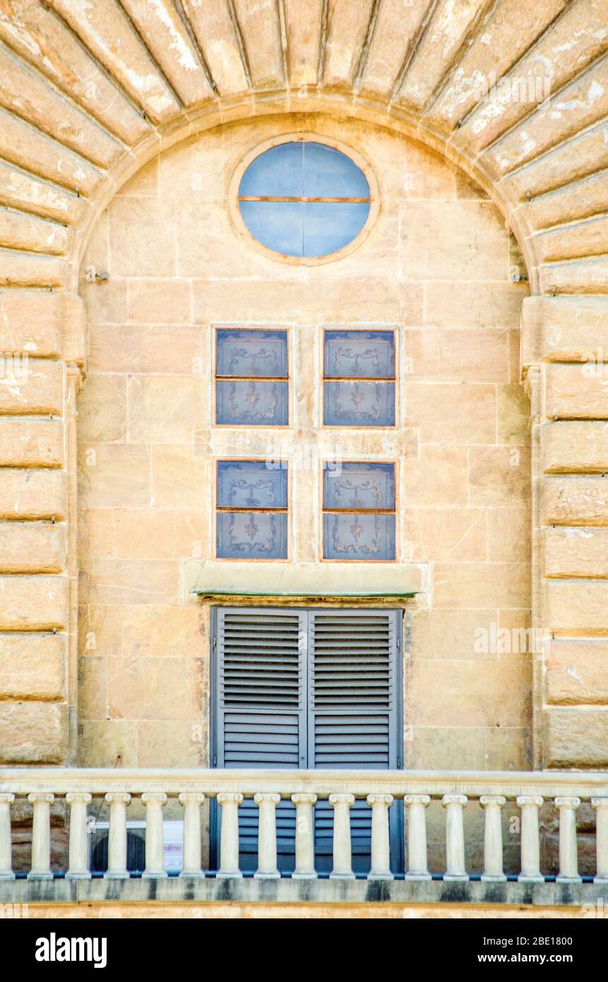 beautiful window of historic building important for history, art and ...