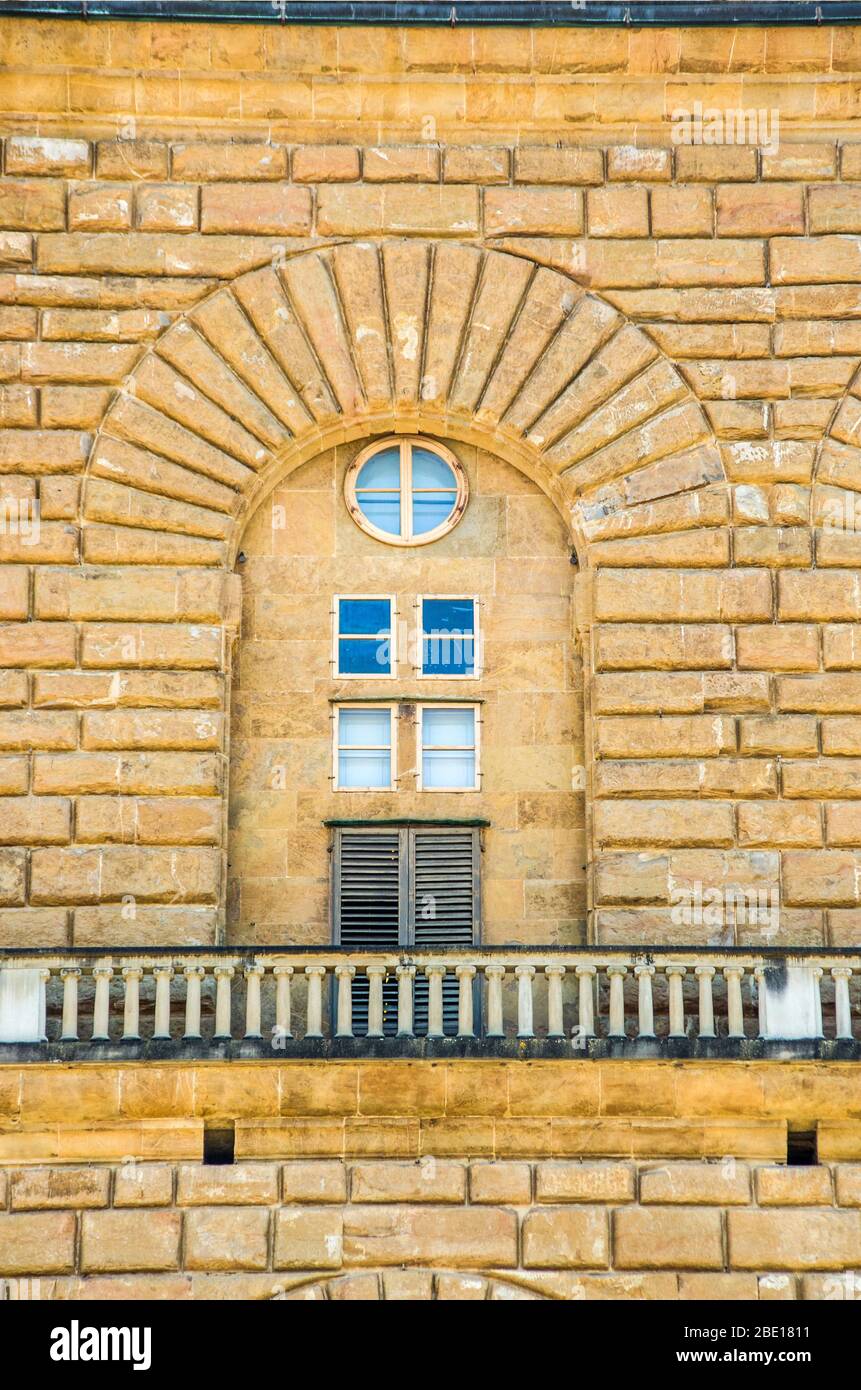 beautiful window of historic building important for history, art and ...