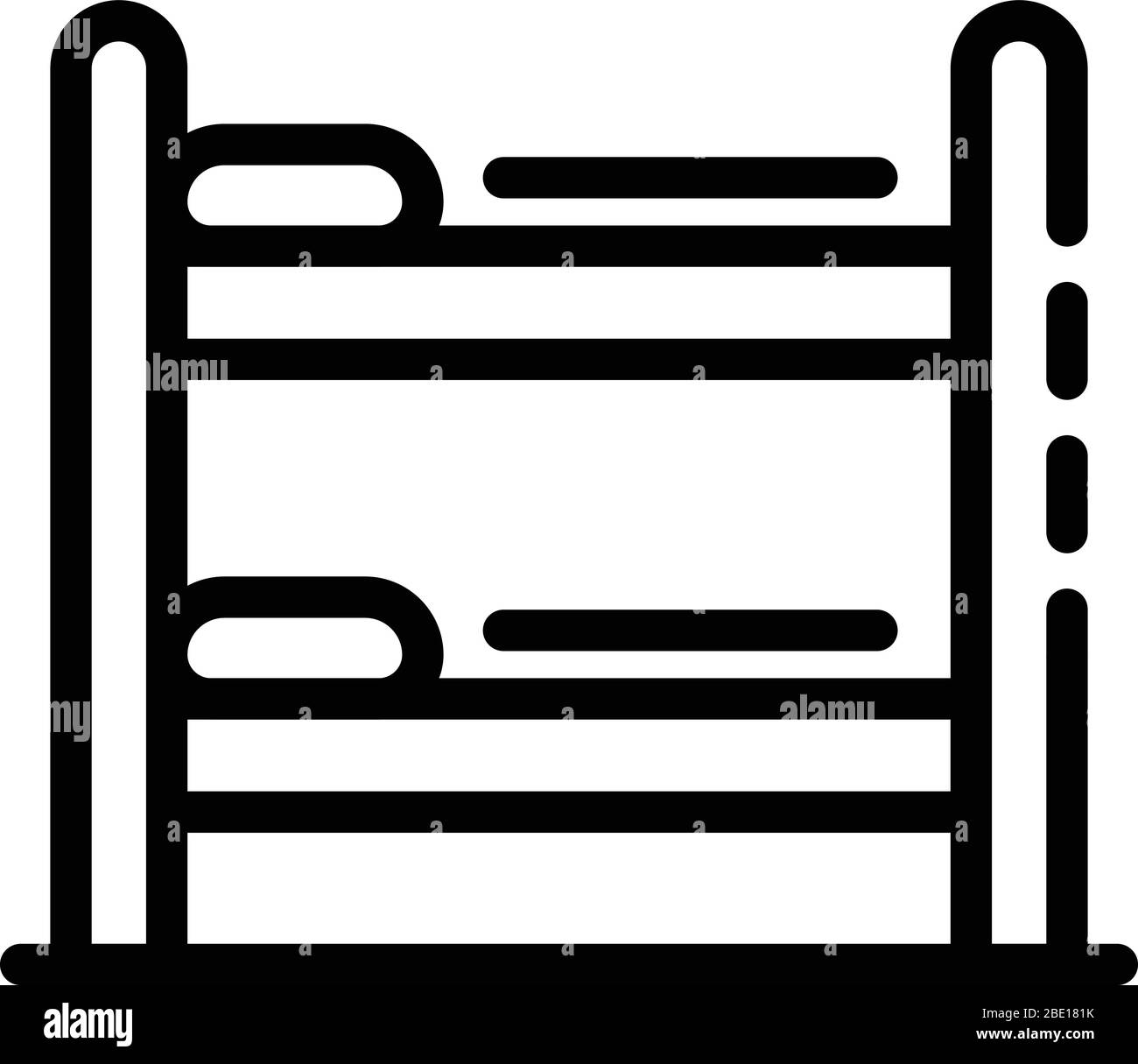 Bunk bed icon, outline style Stock Vector Image & Art - Alamy