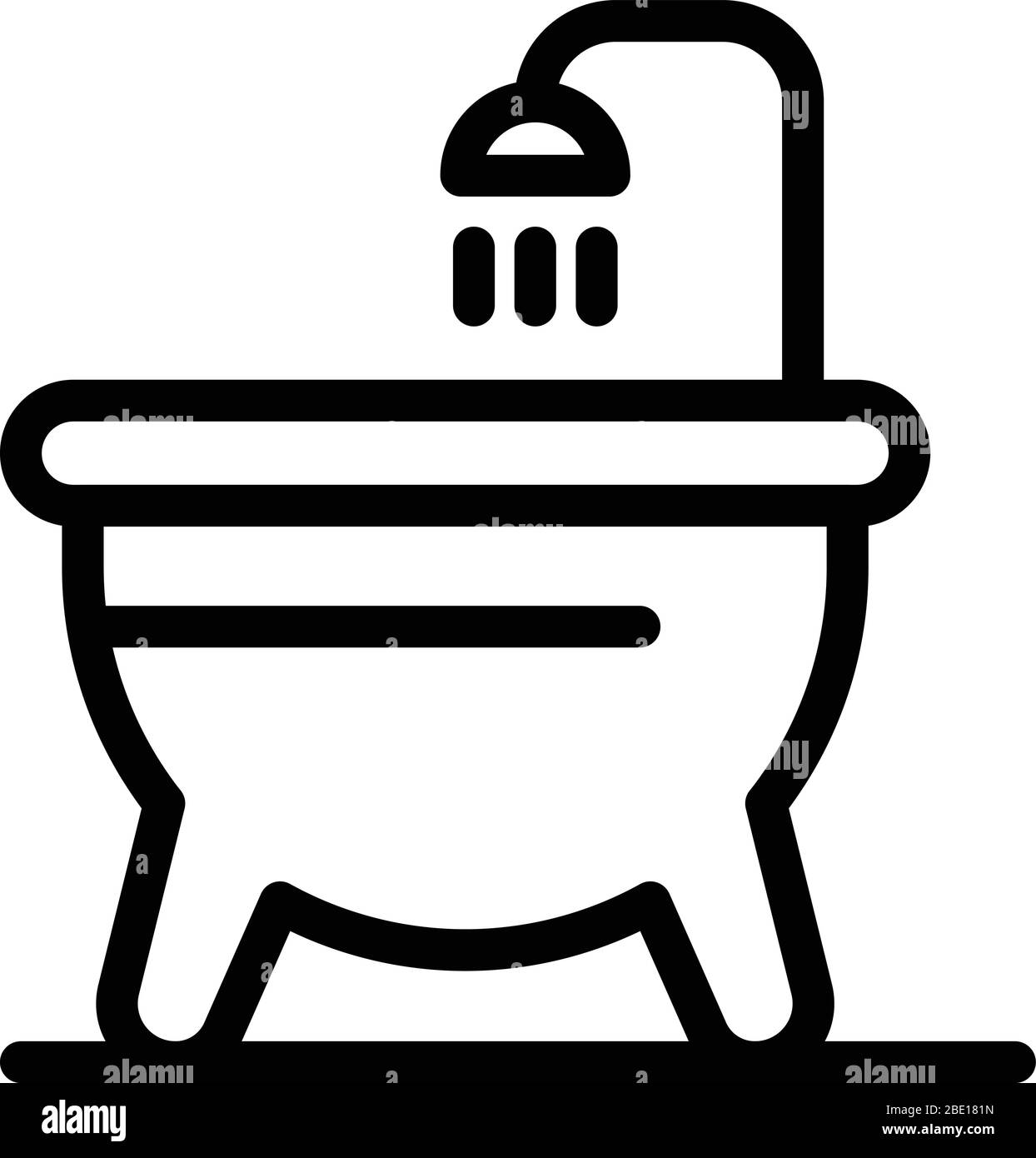 Bath icon, outline style Stock Vector Image & Art - Alamy