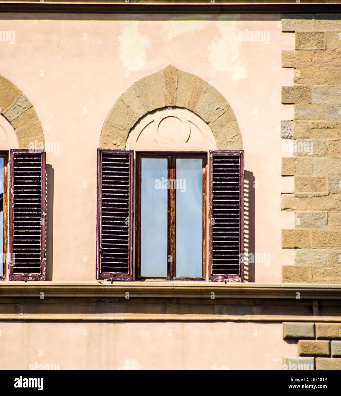 beautiful window of historic building important for history, art and ...