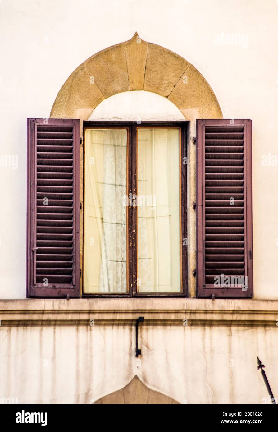 beautiful window of historic building important for history, art and ...