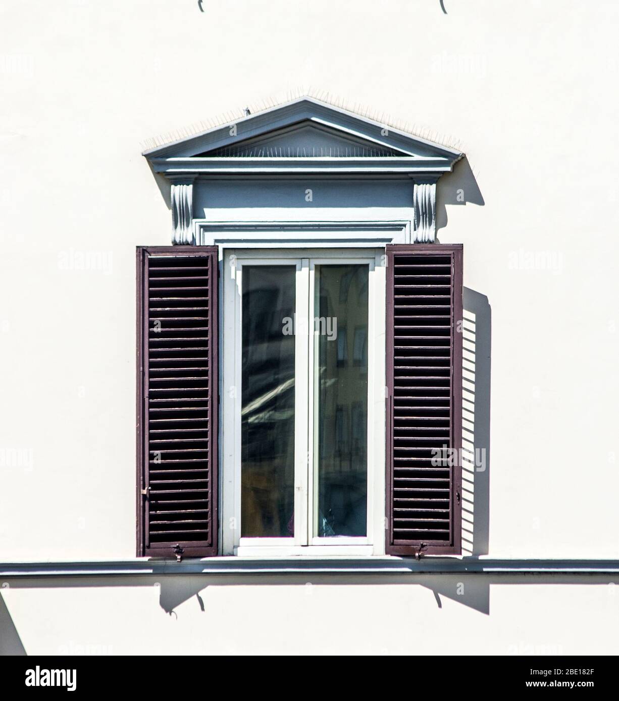 beautiful window of historic building important for history, art and ...