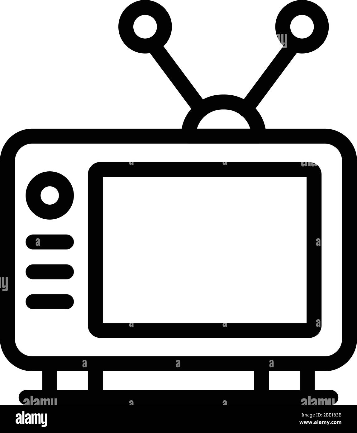 Television icon, outline style Stock Vector Image & Art - Alamy