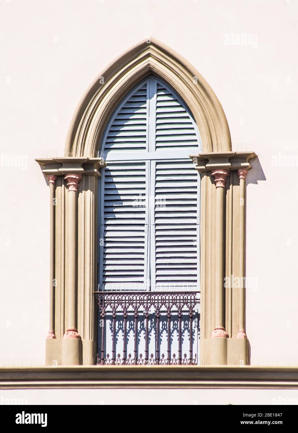 beautiful window of historic building important for history, art and ...