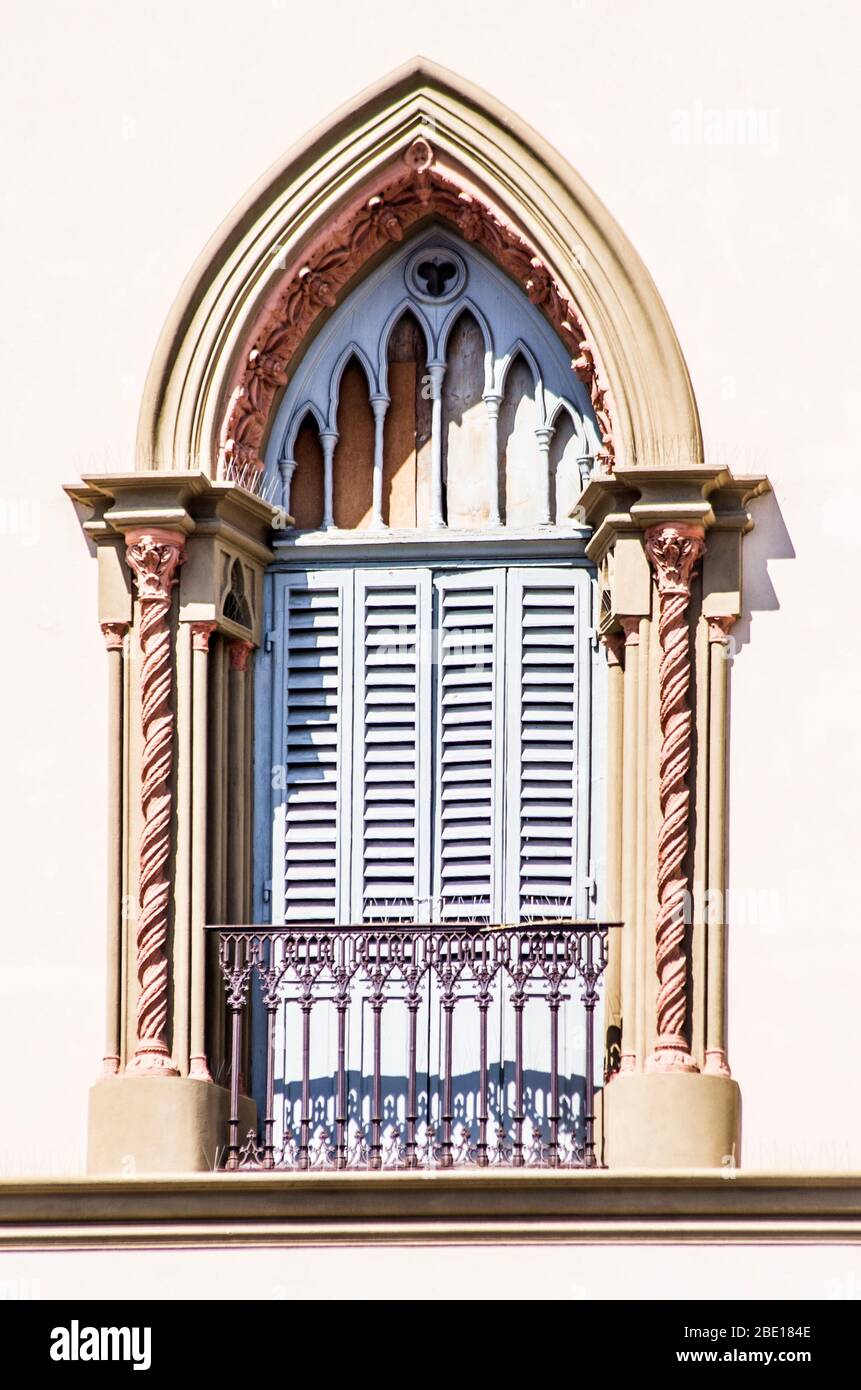 beautiful window of historic building important for history, art and ...