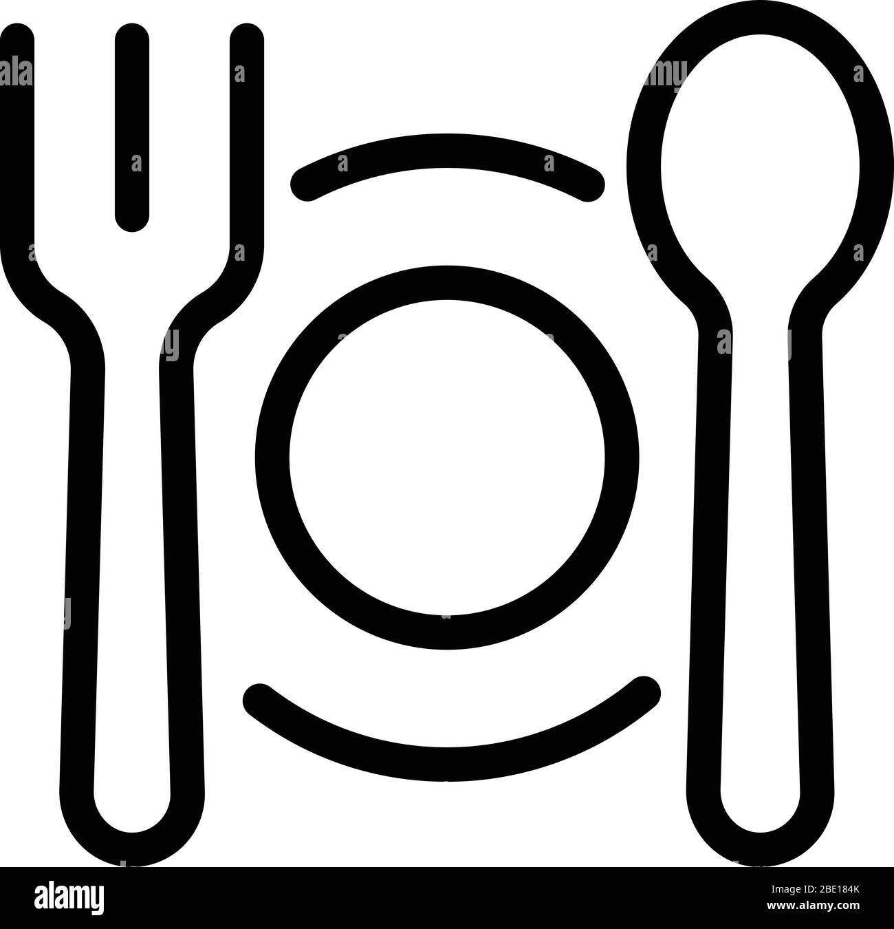Meal icon, outline style Stock Vector Image & Art - Alamy