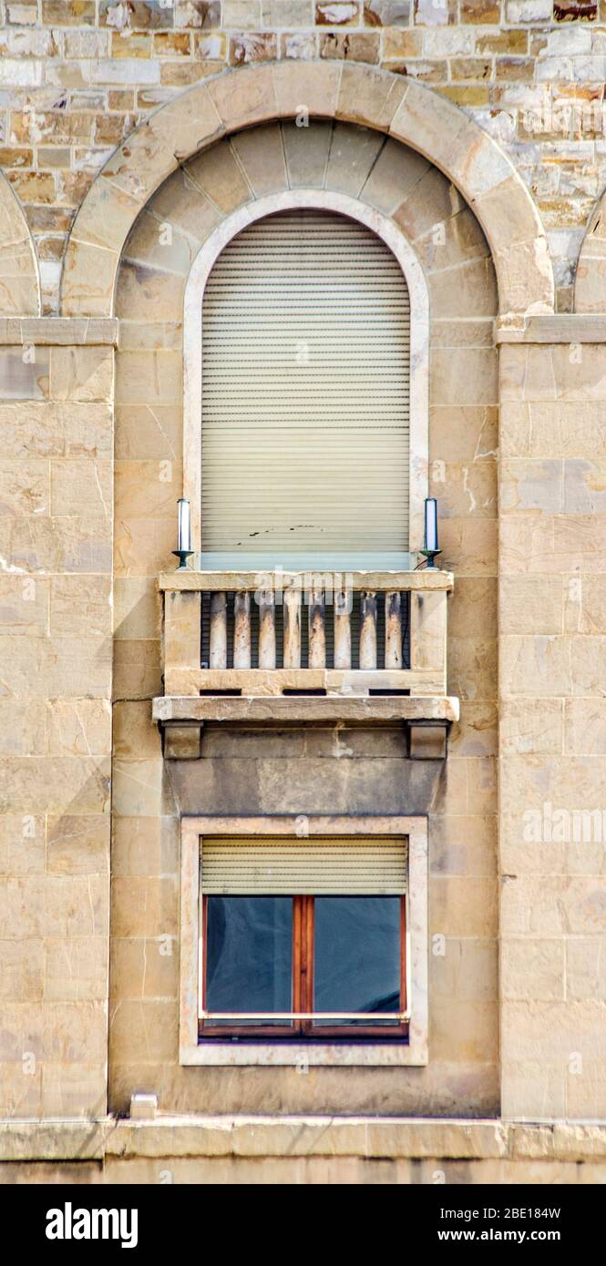 beautiful window of historic building important for history, art and ...