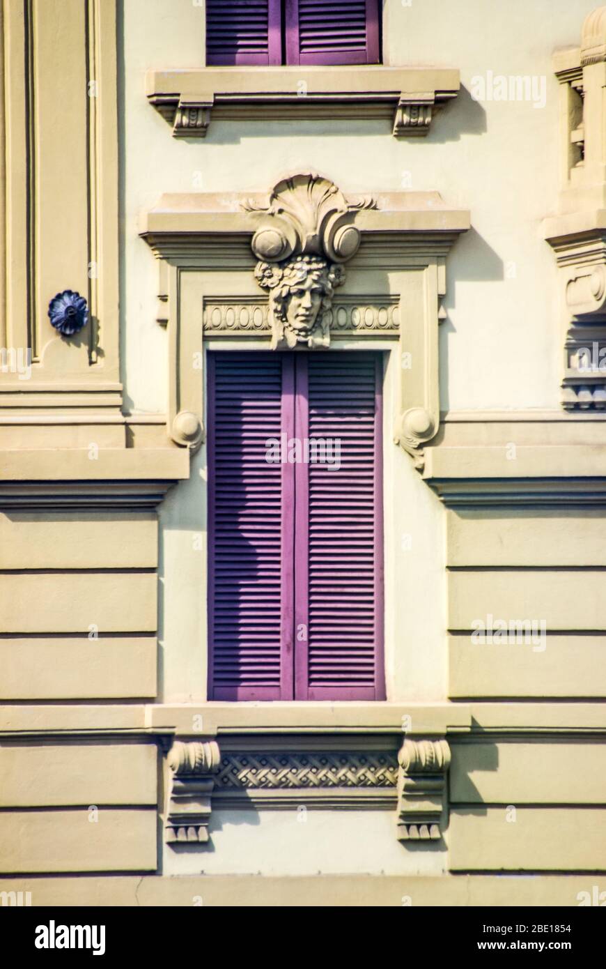 beautiful window of historic building important for history, art and ...