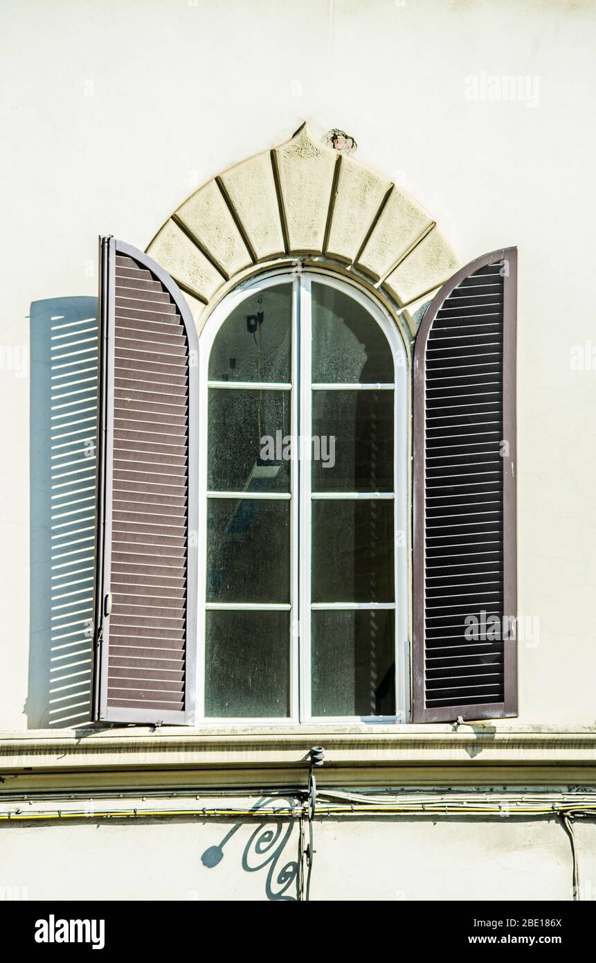 beautiful window of historic building important for history, art and ...