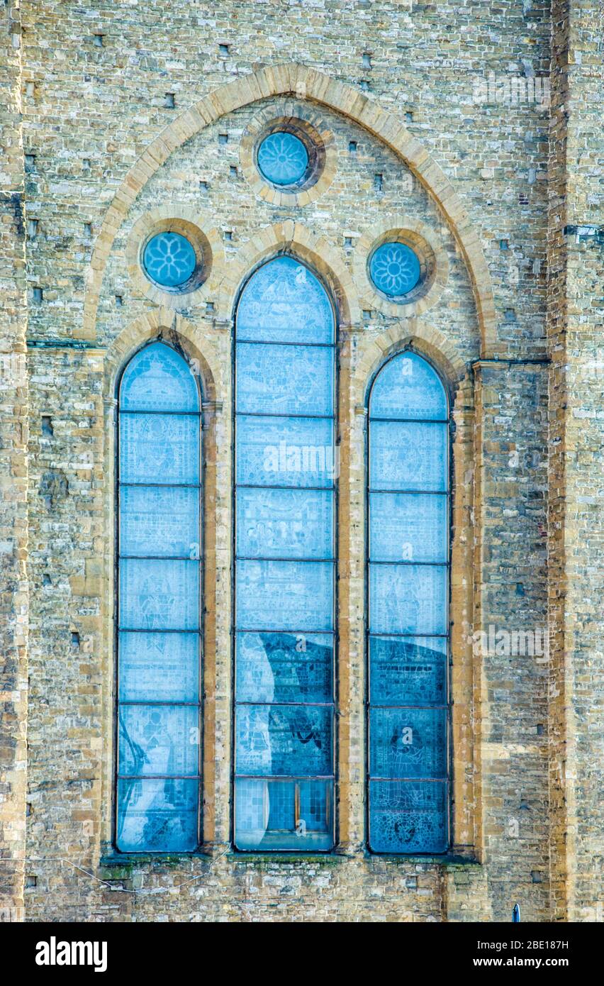 beautiful window of historic building important for history, art and ...