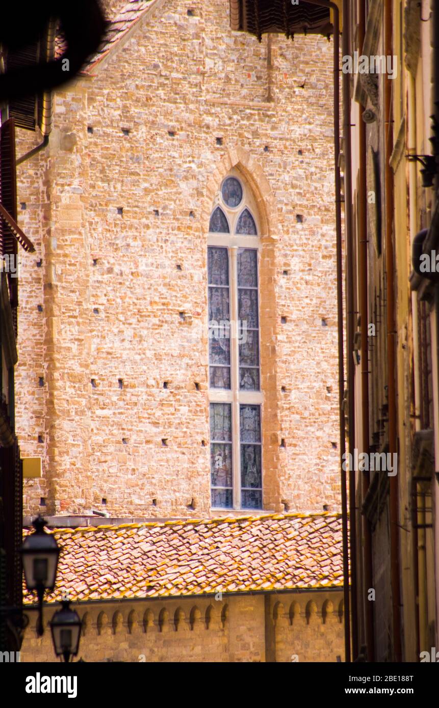 beautiful window of historic building important for history, art and ...