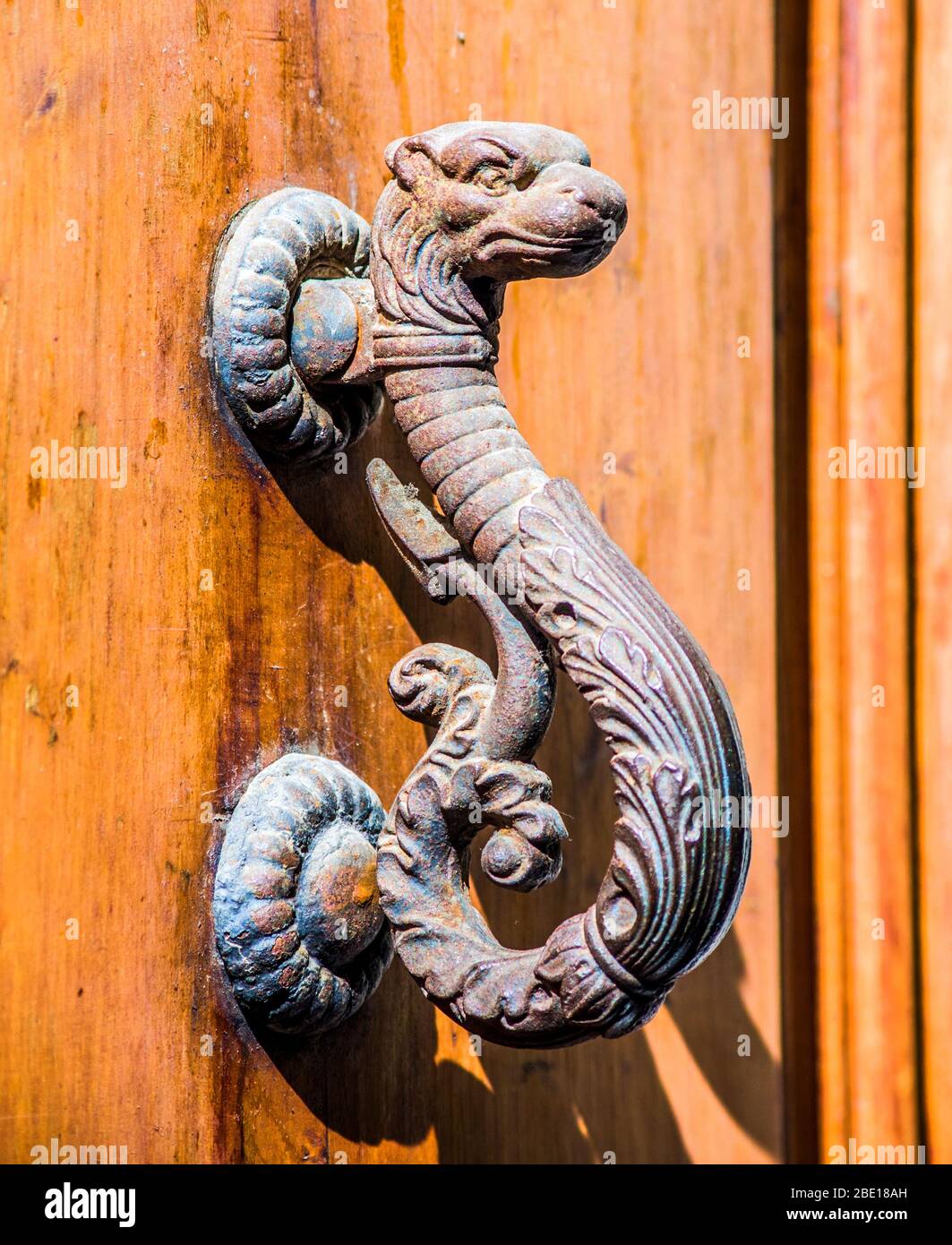 beautiful handle of historic building important for history, art and ...