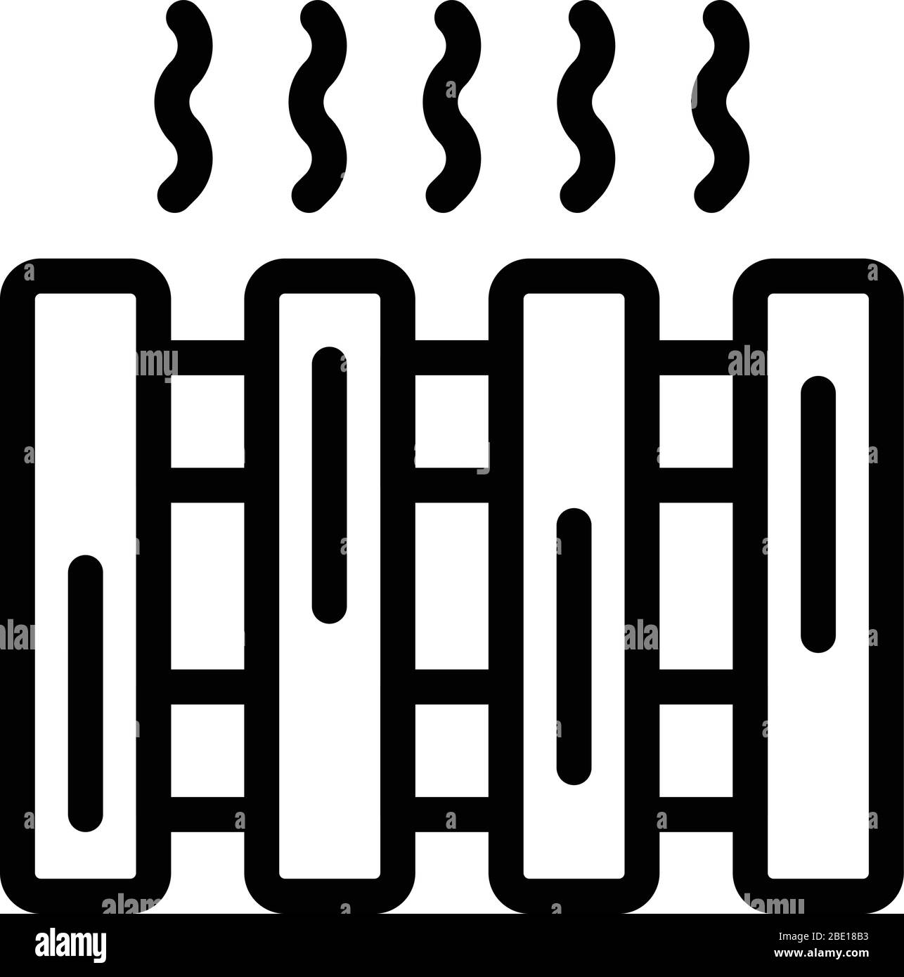 Hot radiator icon, outline style Stock Vector Image & Art - Alamy