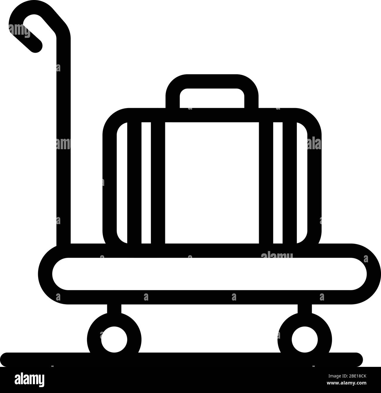 Delivery luggage icon outline Black and White Stock Photos & Images - Alamy