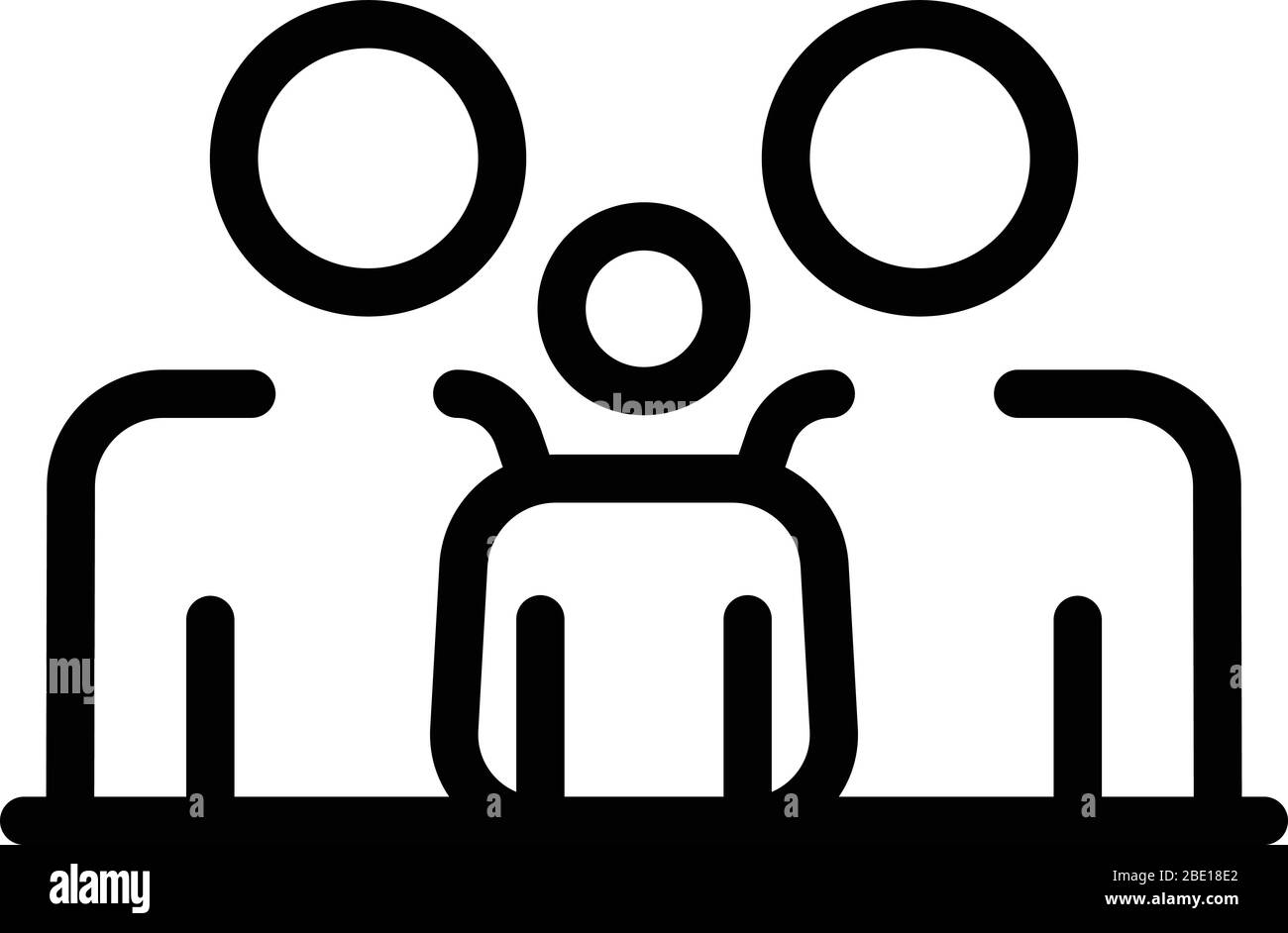 Family icon, outline style Stock Vector Image & Art - Alamy