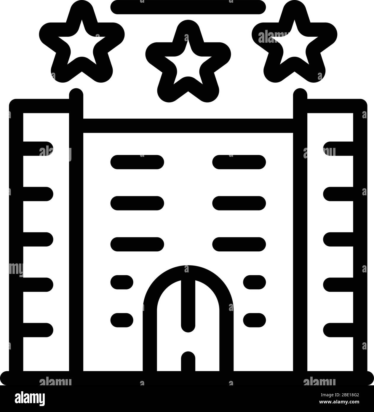 Three stars hotel icon, outline style Stock Vector Image & Art - Alamy