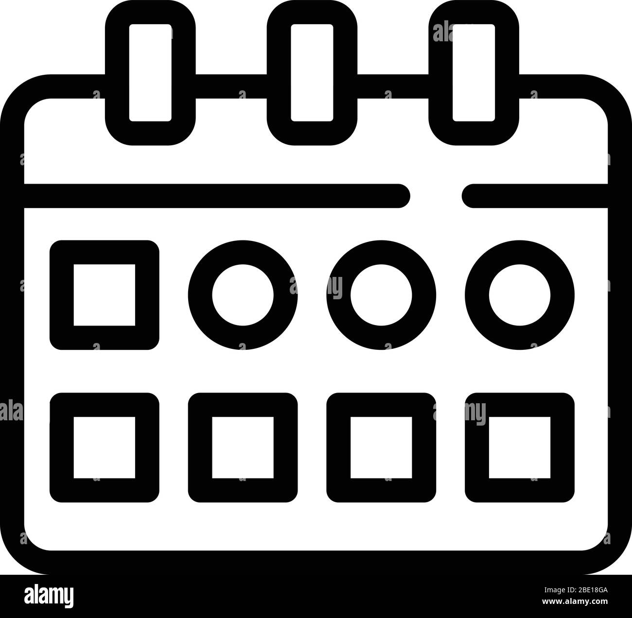 Calendar icon, outline style Stock Vector Image & Art - Alamy