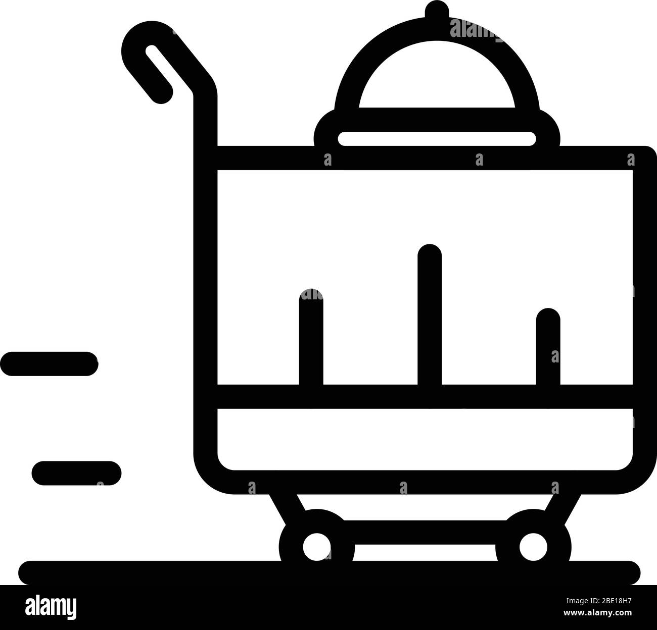 Food delivery icon, outline style Stock Vector Image & Art - Alamy