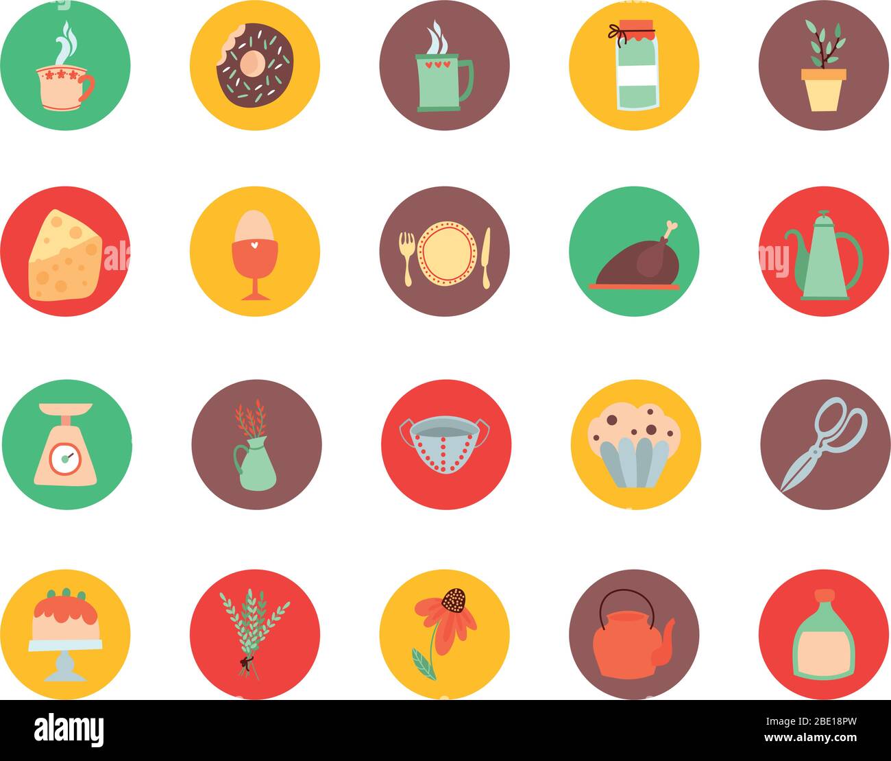 bundle of kitchen and cook icons Stock Vector Image & Art - Alamy