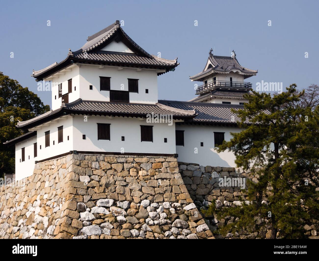 Traditional Japanese samurai castle in Imabari, Ehime prefecture, Japan ...