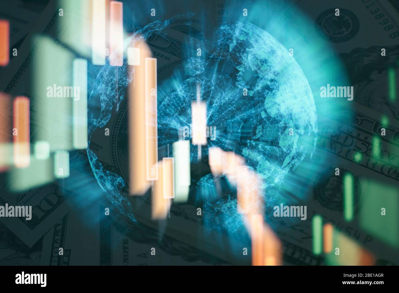 network business technology science background loop .Currency exchange ...