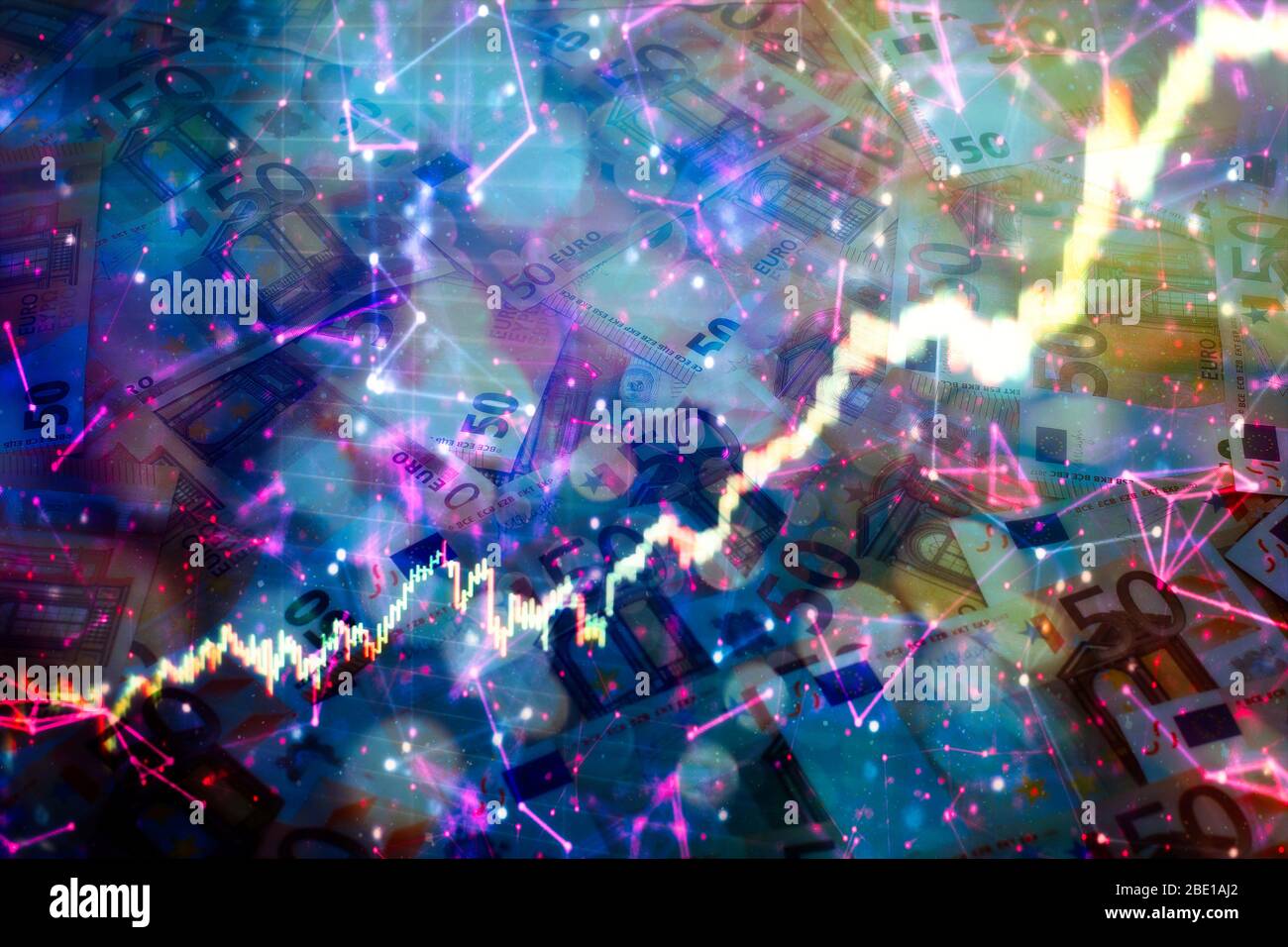 Abstract background with graph chart finance. Business concept Stock ...