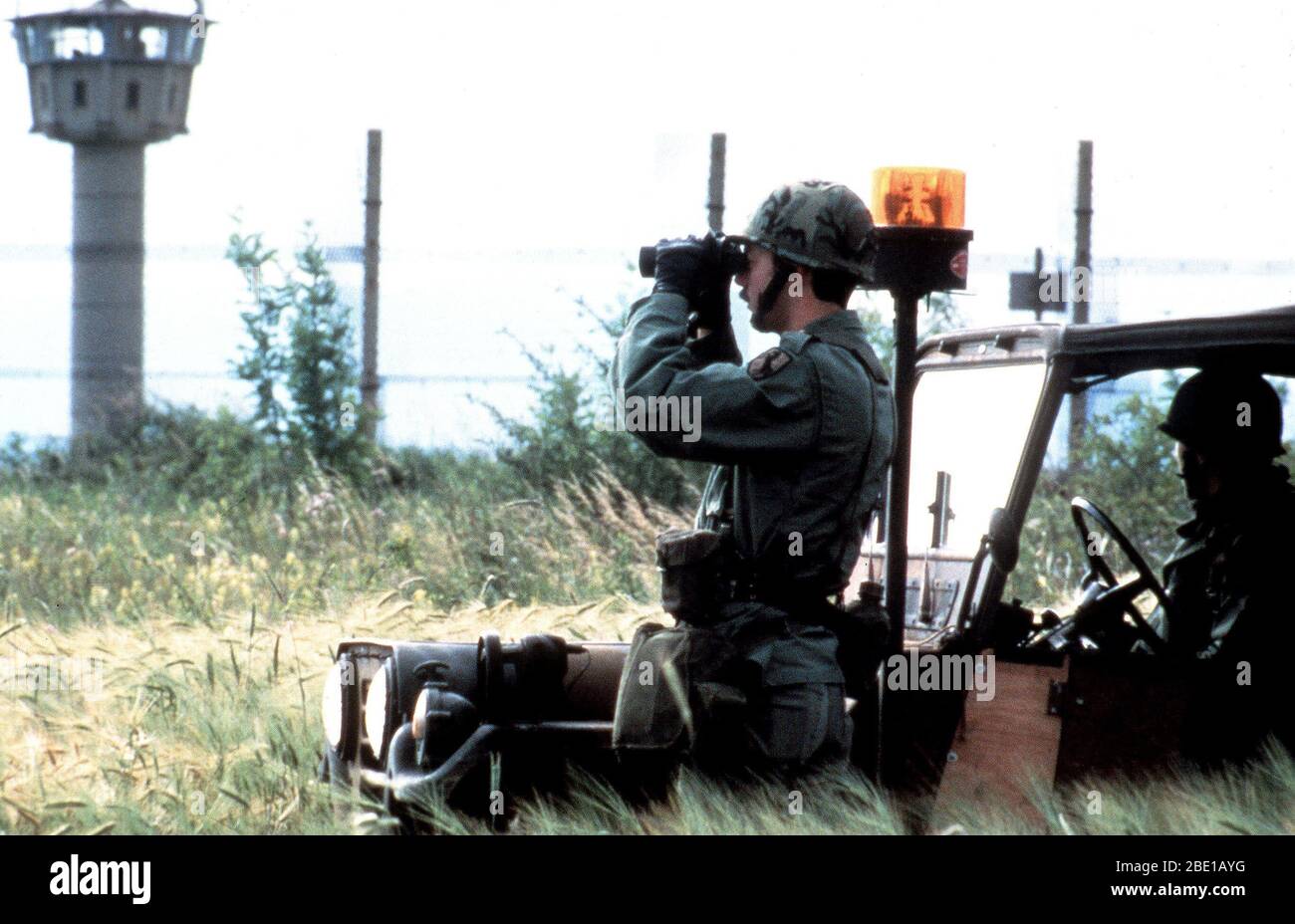 Members of the U.S. Army's Berlin Brigade observe a segment of the ...