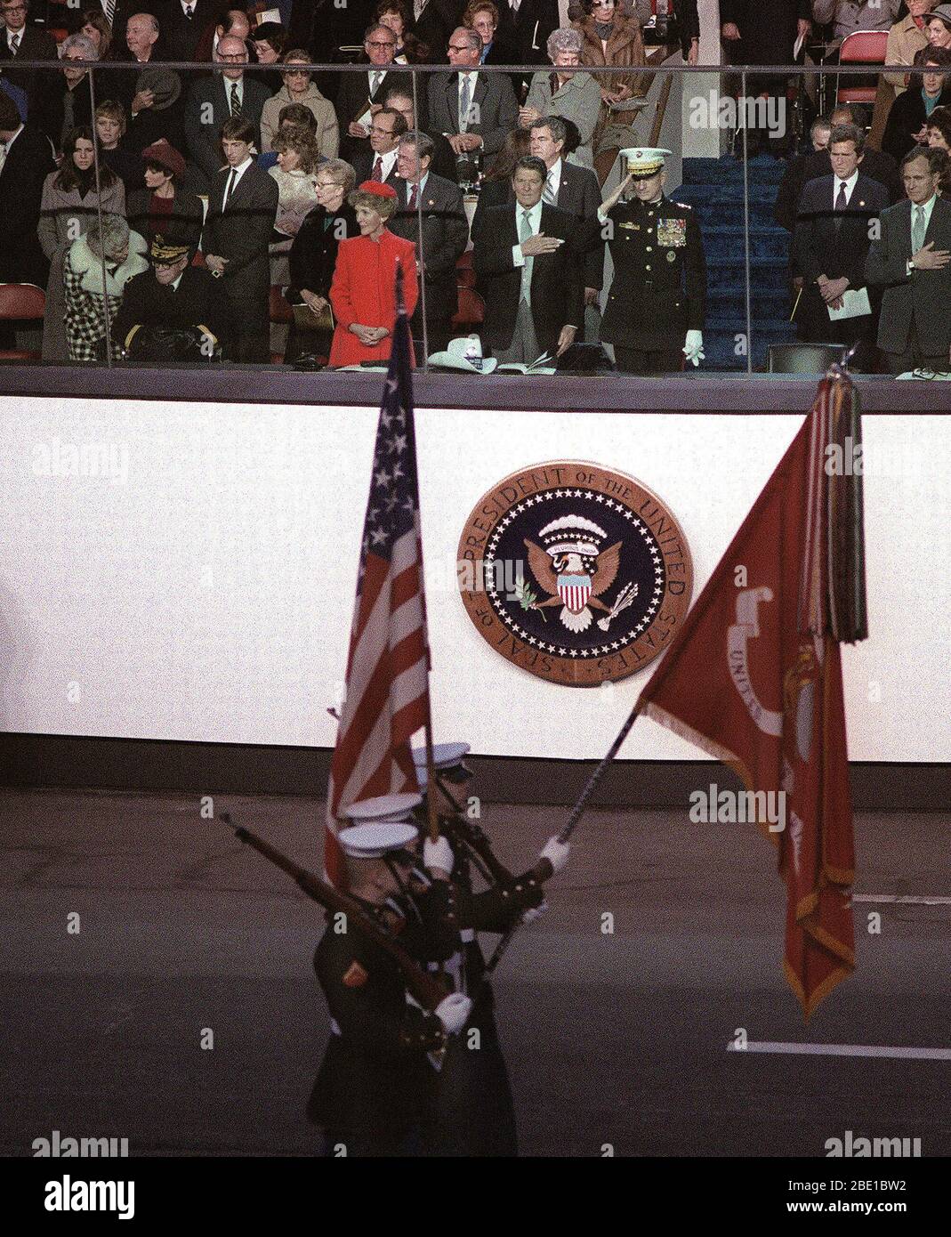 President Ronald W. Reagan, GEN Robert H. Barrow, commandant of the ...