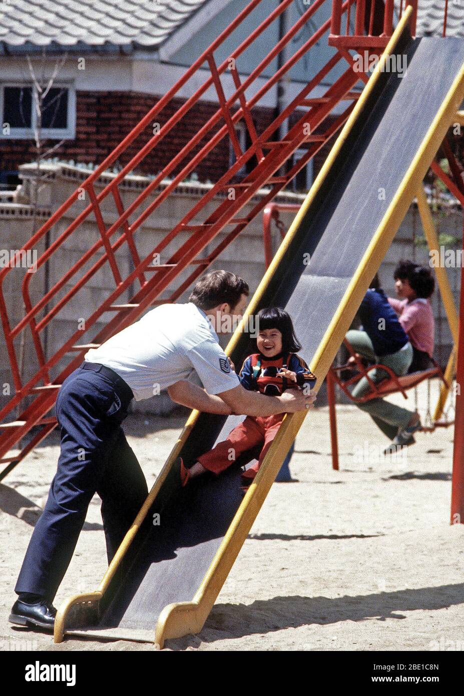 Childrens playground 1980s hi-res stock photography and images - Alamy