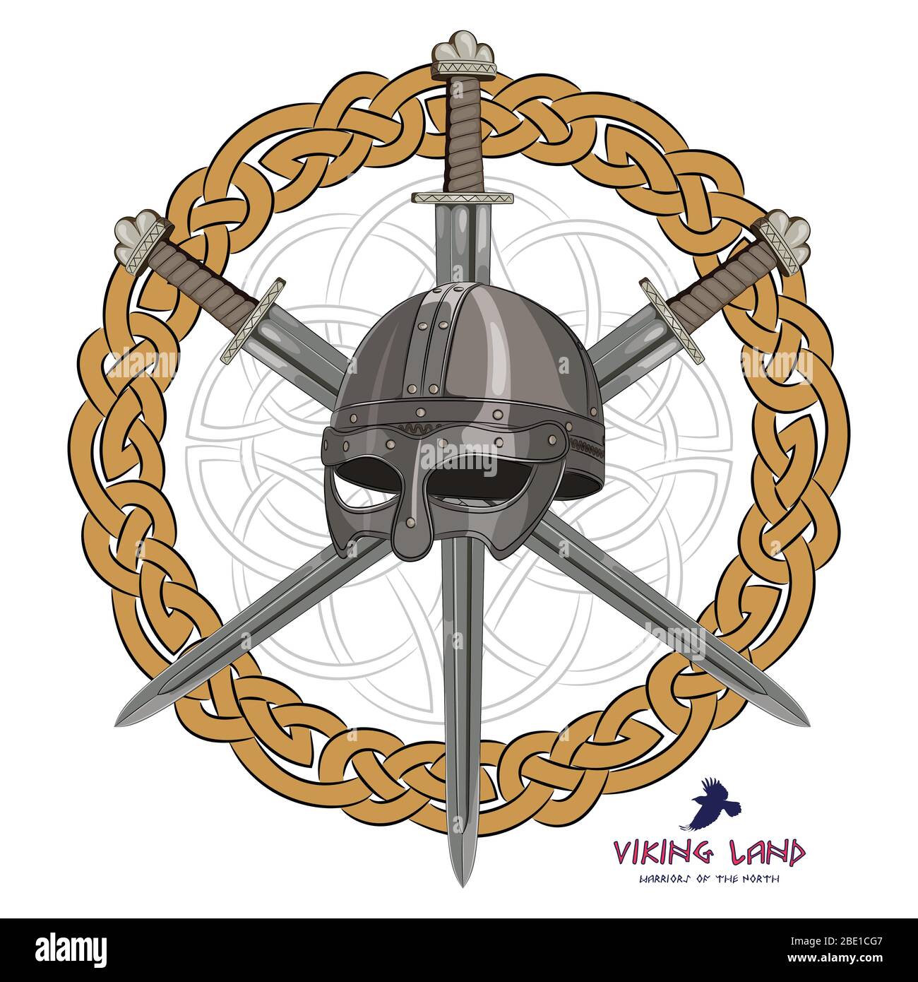 Viking sword gold silver Stock Vector Images - Alamy