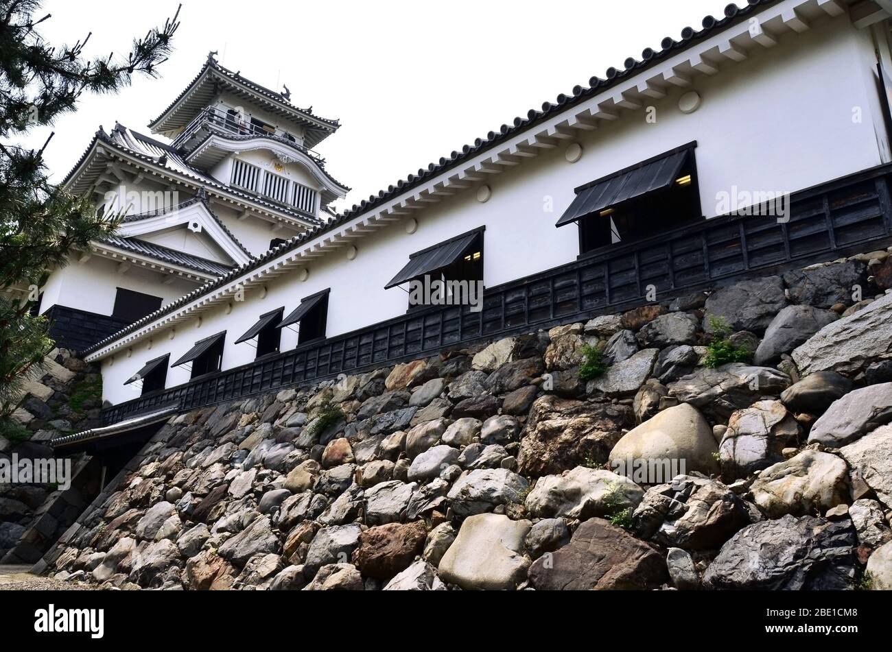 Traditional Japanese castle at Nagahama Stock Photo - Alamy