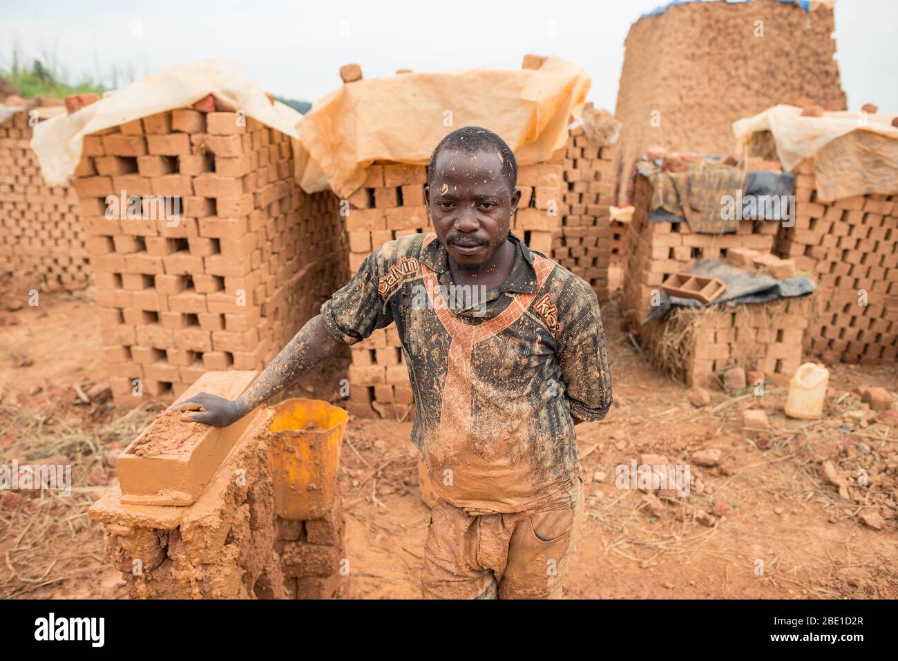 Kampala / Uganda - September 20, 2016: Portrait of serious black man ...