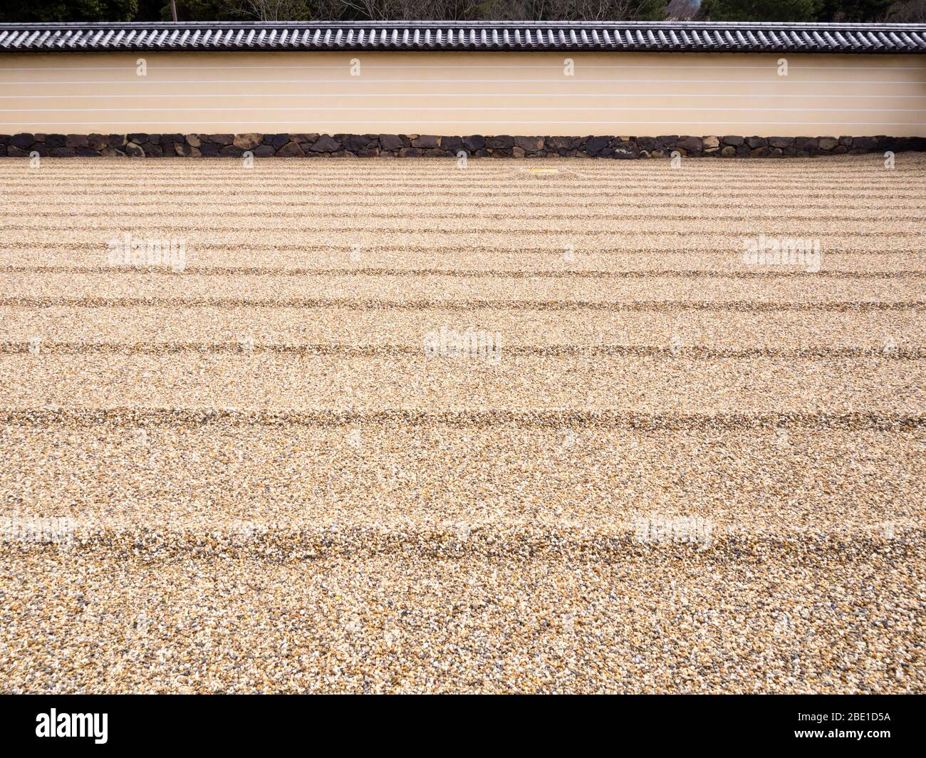 Japanese sand and rock garden background Stock Photo - Alamy
