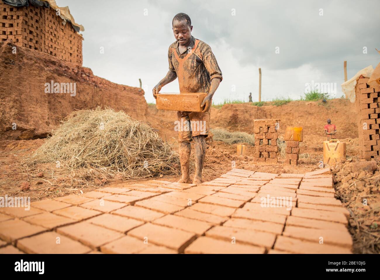 Kampala / Uganda - September 20, 2016: Portrait of serious black man ...