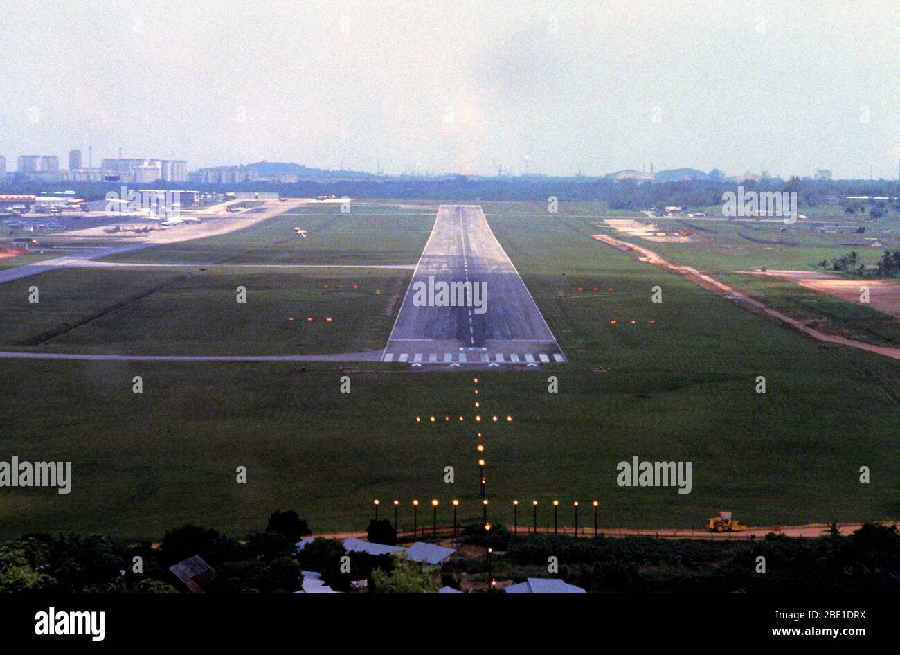 Aerial view of the runway Stock Photo - Alamy