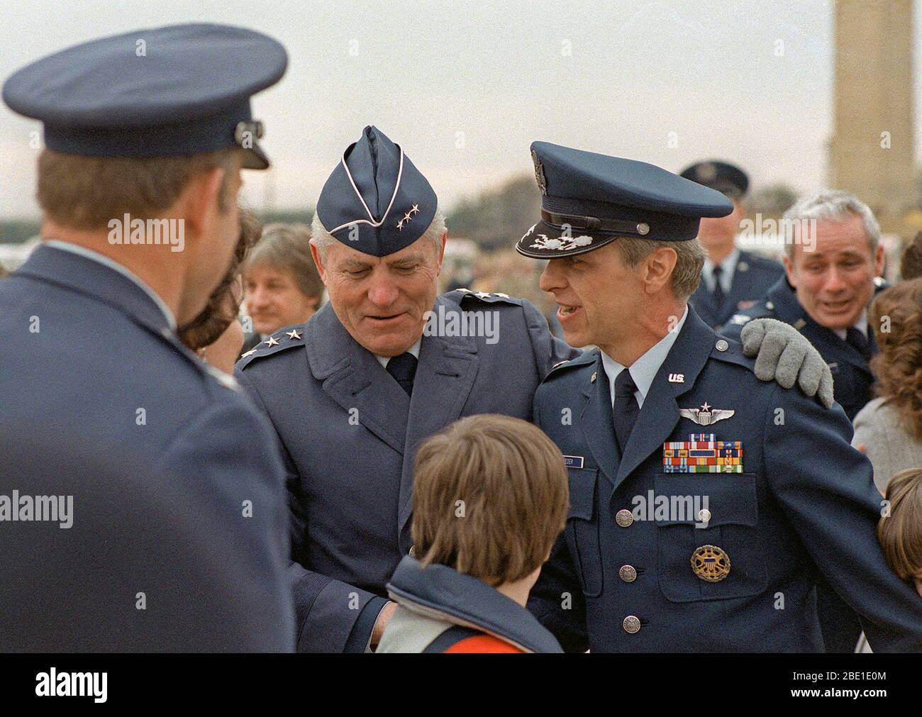LGEN Eugene Tigh, Jr., center, welcomes former Iranian hostage LTC ...