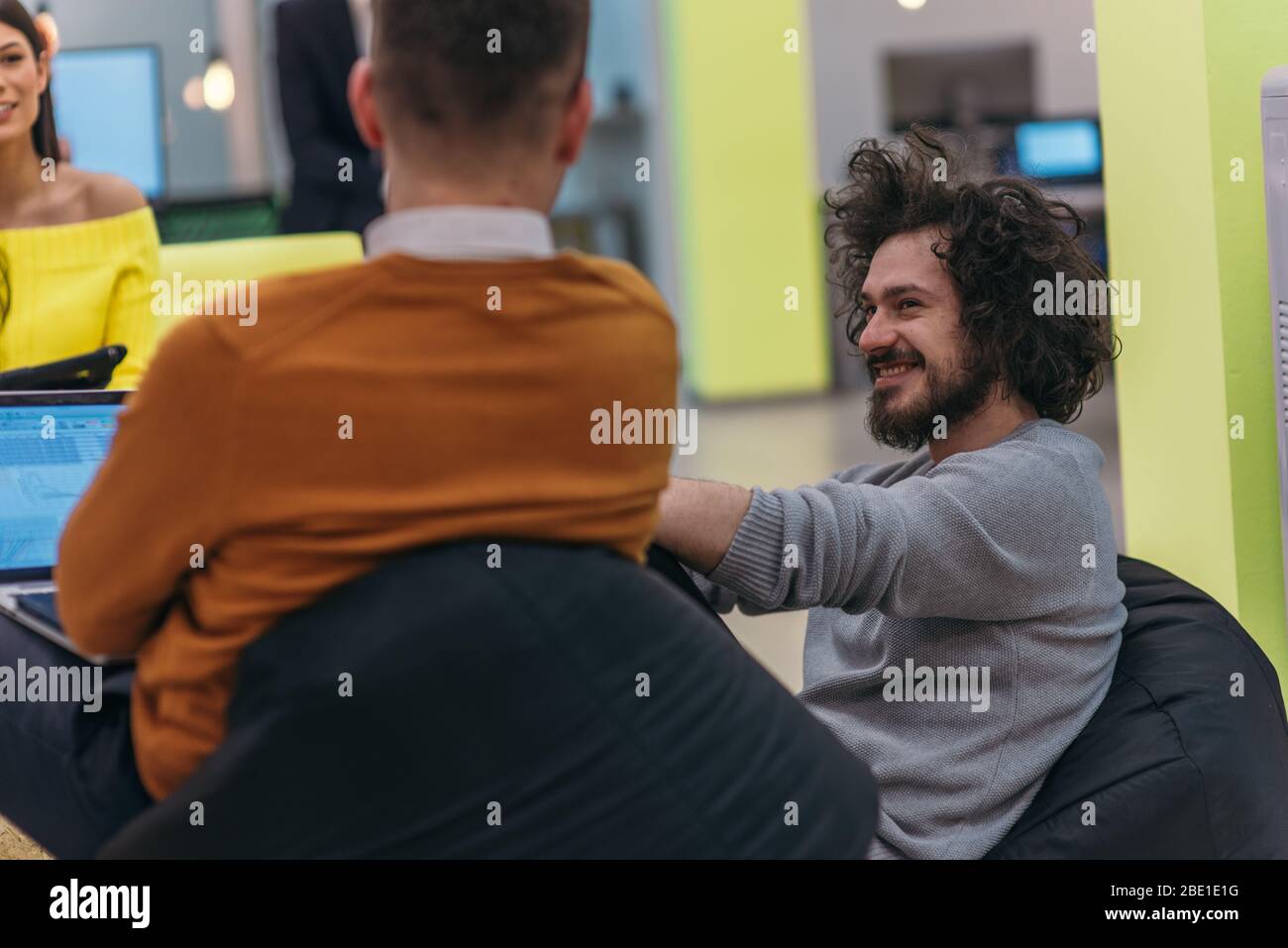 Google employees in office hi-res stock photography and images - Alamy