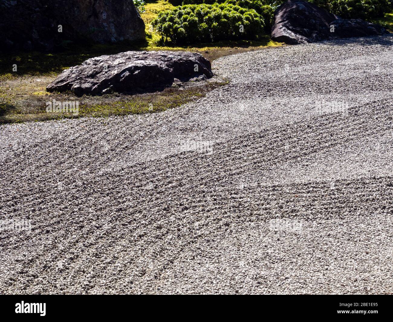 Japanese traditional rock and sand garden Stock Photo - Alamy