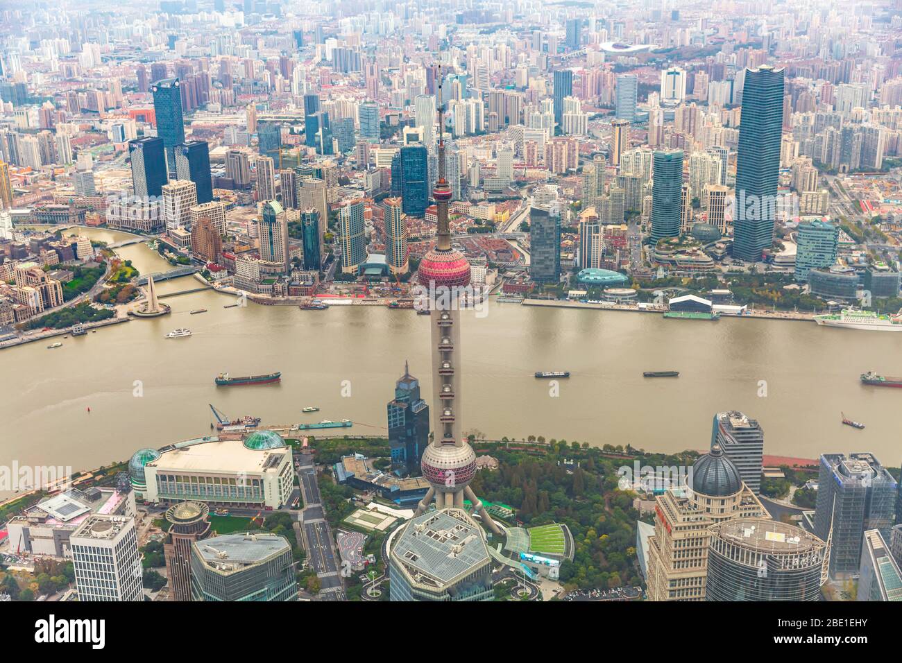 Shanghai bridge aerial hi-res stock photography and images - Alamy