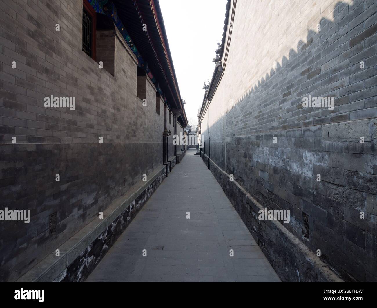 Narrow alley in Prince Gong palace, Beijing Stock Photo - Alamy