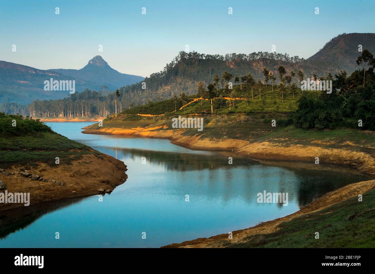 The sacred Sri Pada mountain also known as Adam's peak in Sri Lanka ...