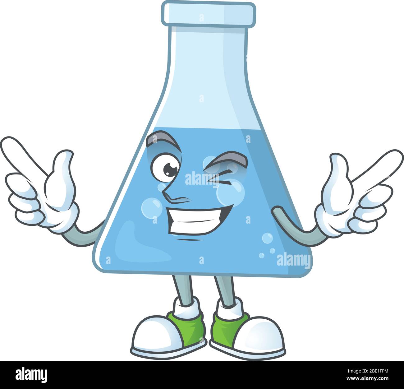 Cartoon character design concept of blue chemical bottle cartoon design ...