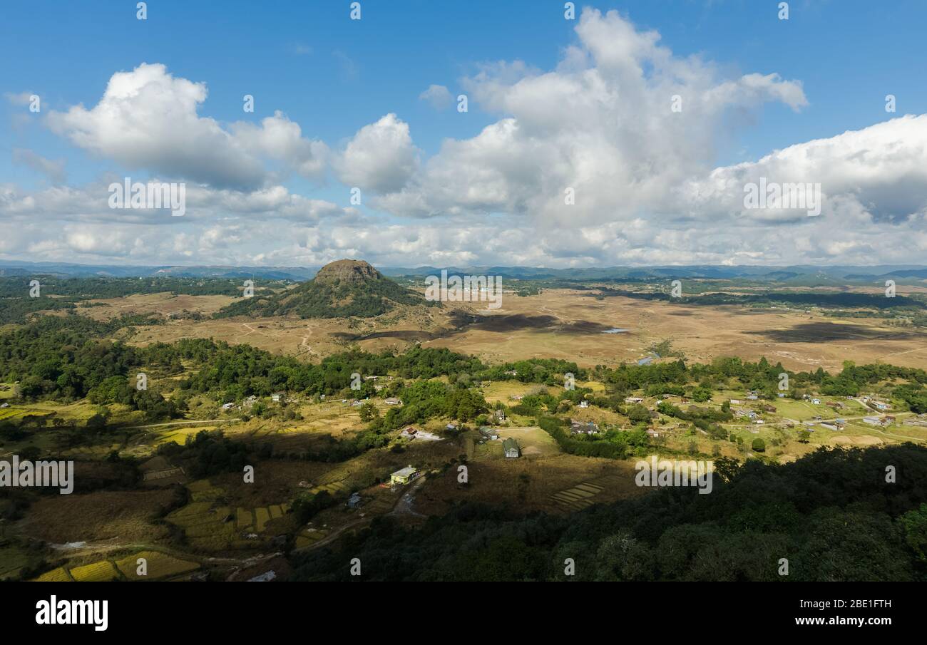 amazing landscape in the countryside with a stream flowing by and a ...