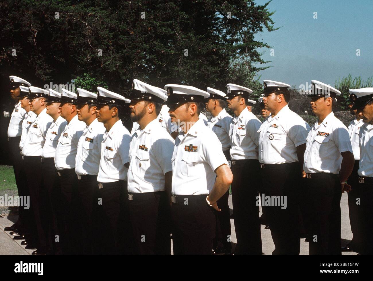 1980s navy personnel parade rest hi-res stock photography and images ...