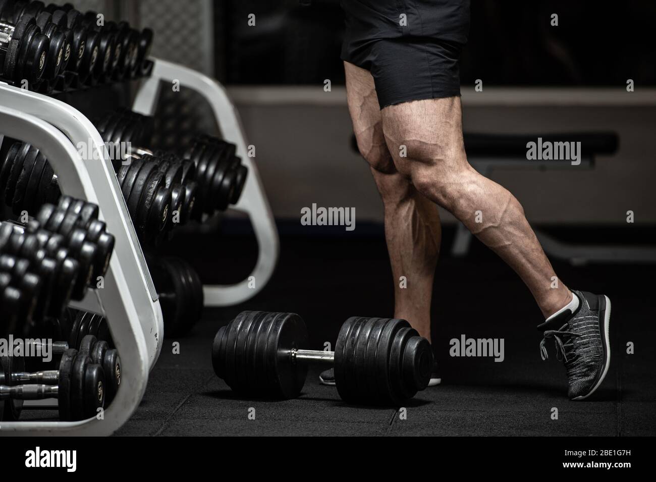 Calf muscle bodybuilder body hi-res stock photography and images - Alamy