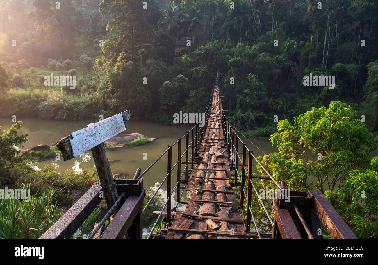 Hanging bridge pattern hi-res stock photography and images - Alamy